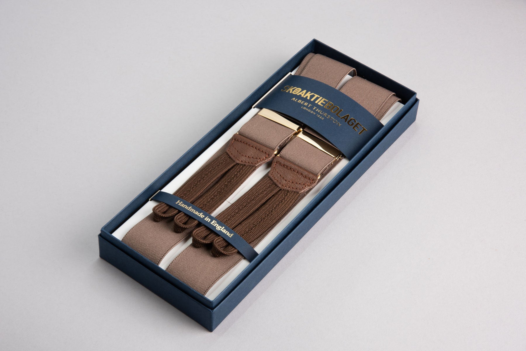 Albert Thurston Braces - Taupe – Skoaktiebolaget